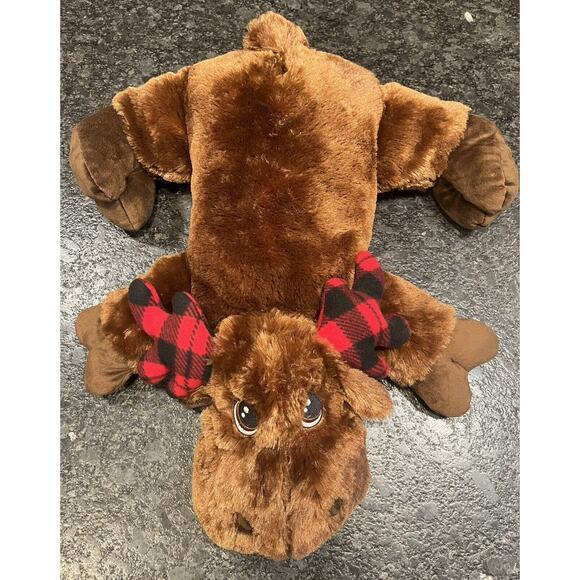 Dan Dee | Toys | Dan Dee Moose Reindeer Plush 25 Soft Plaid Chocolate ...